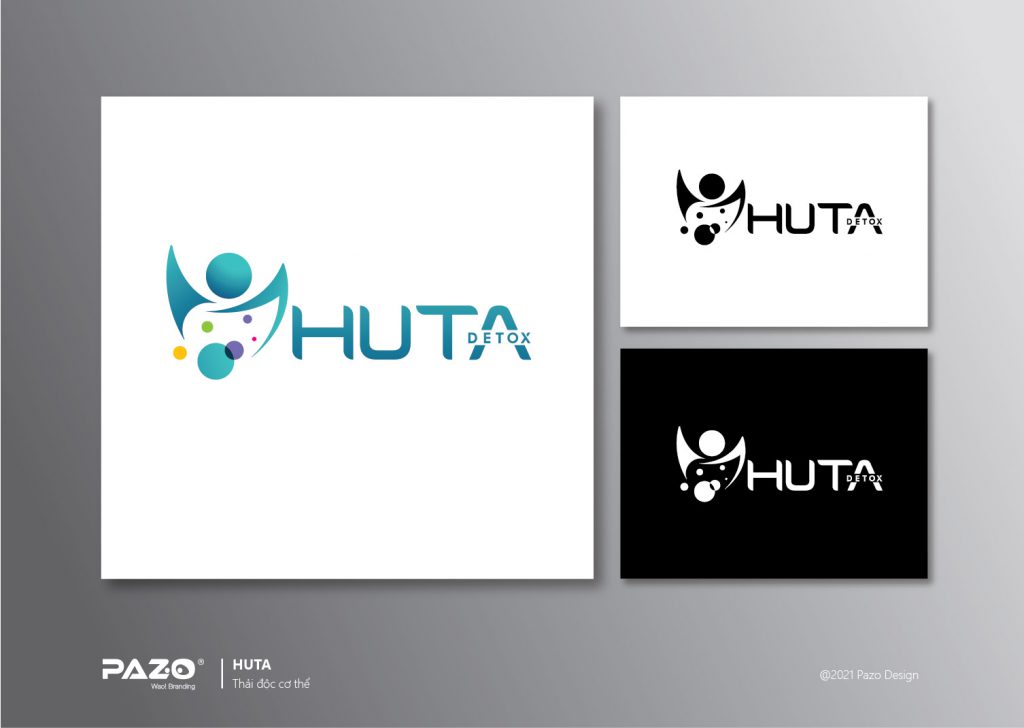 Thiết kế logo thải độc cơ thể Huta (chăm sóc sức khỏe cơ thể) | Pazo
